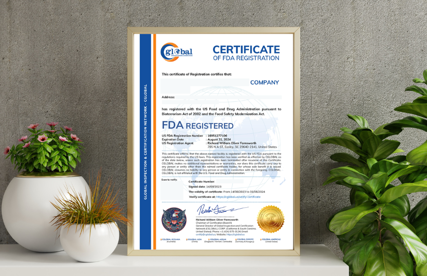 Dịch Vụ Đăng Ký Chứng Nhận FDA Thực Phẩm